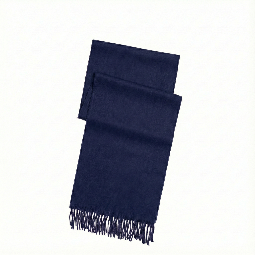 Bufanda Limited Edition Azul Navy en Baby Alpaca | Exclusividad ...